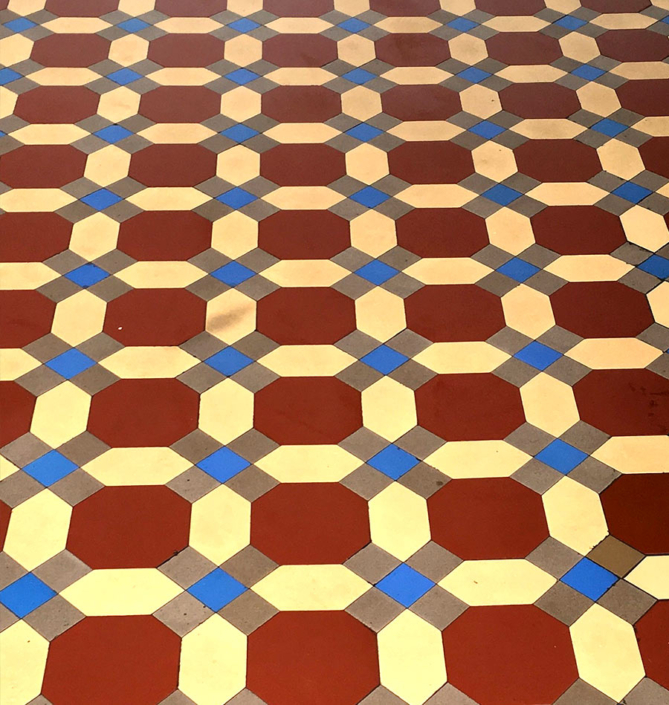 Specialist cleaning of historic floor tiles and mosaics - Midlothian ...